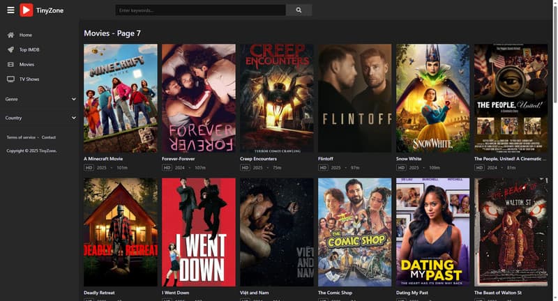 TinyZone: Free HD Movies & TV Series Streaming Platform